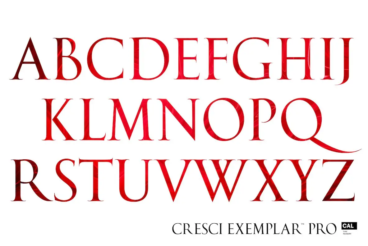 Cresci Exemplar™ Pro Font - YouWorkForThem