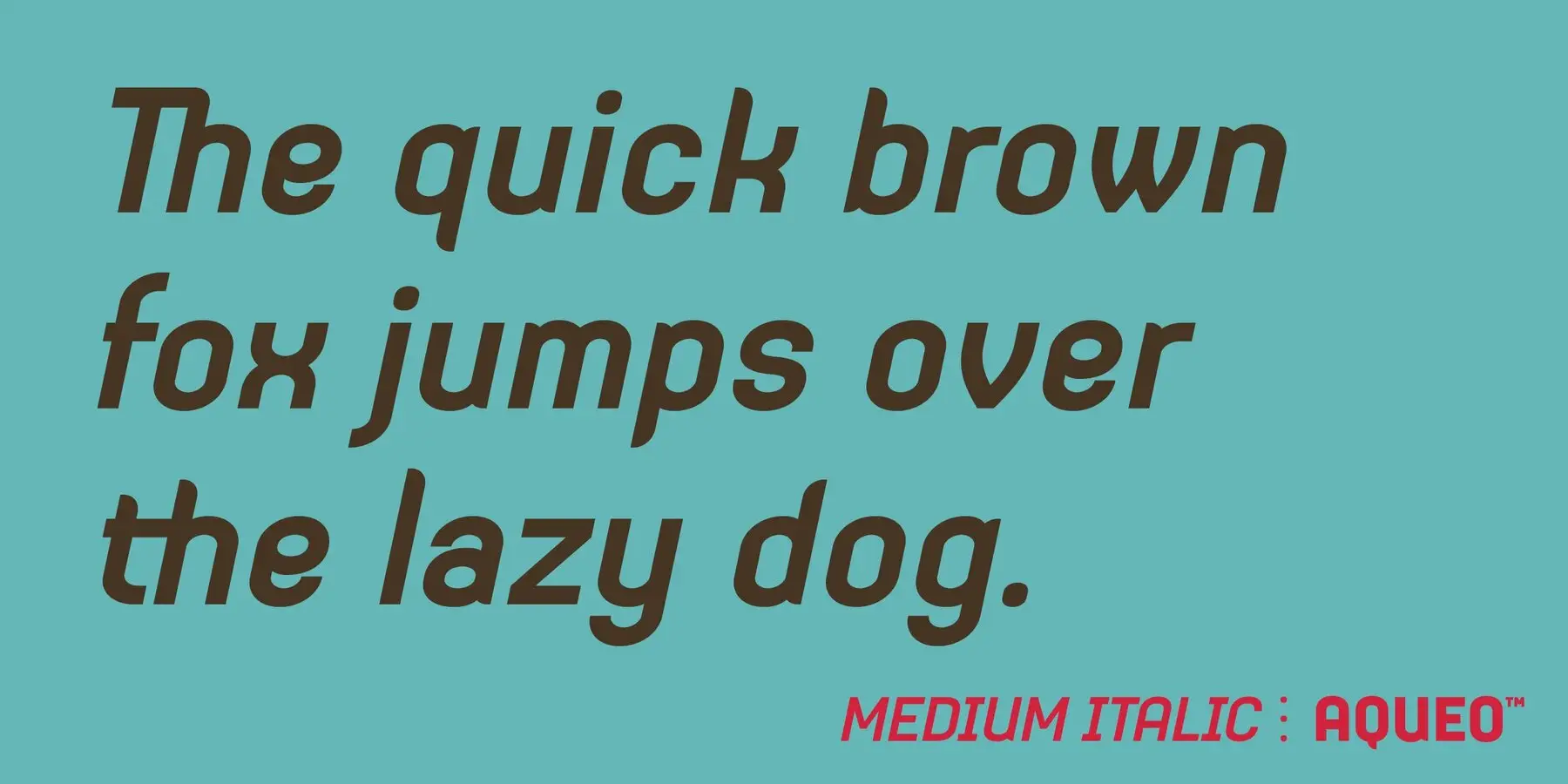 Aqueo Font - YouWorkForThem