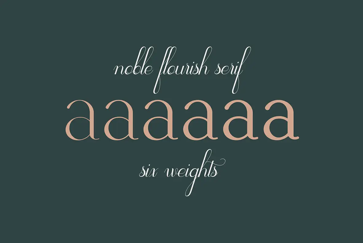 Noble Flourish Font - YouWorkForThem