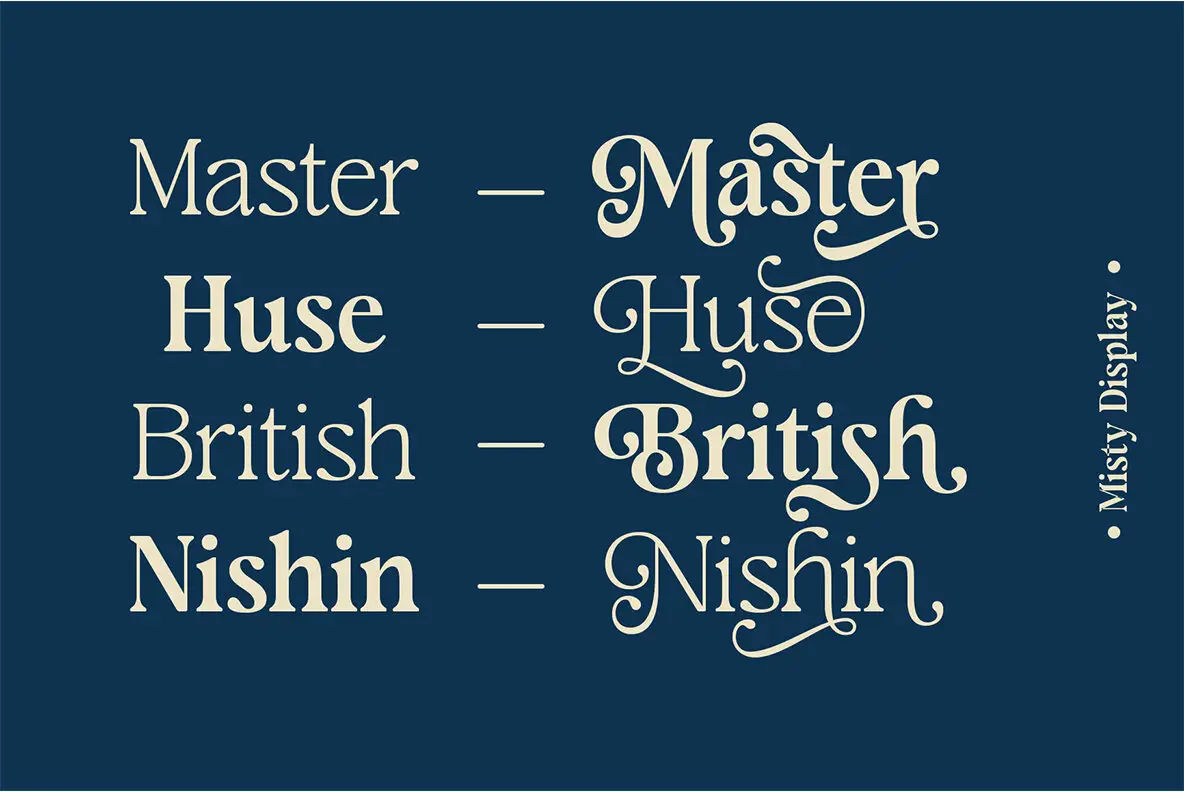 Misty Display Font - FontPath