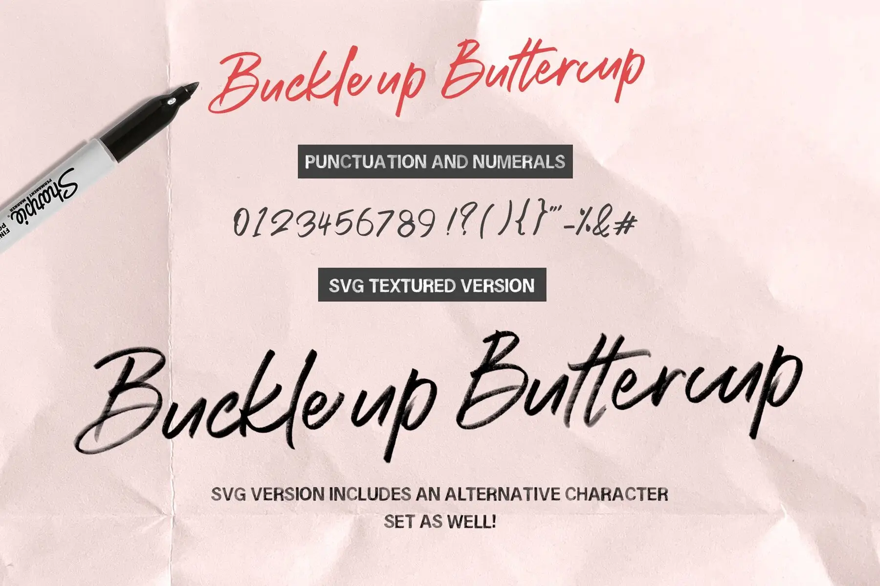 Buckle Up Buttercup Font - YouWorkForThem