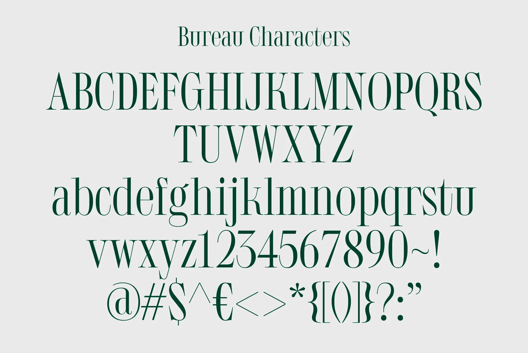 Bureau Font - YouWorkForThem