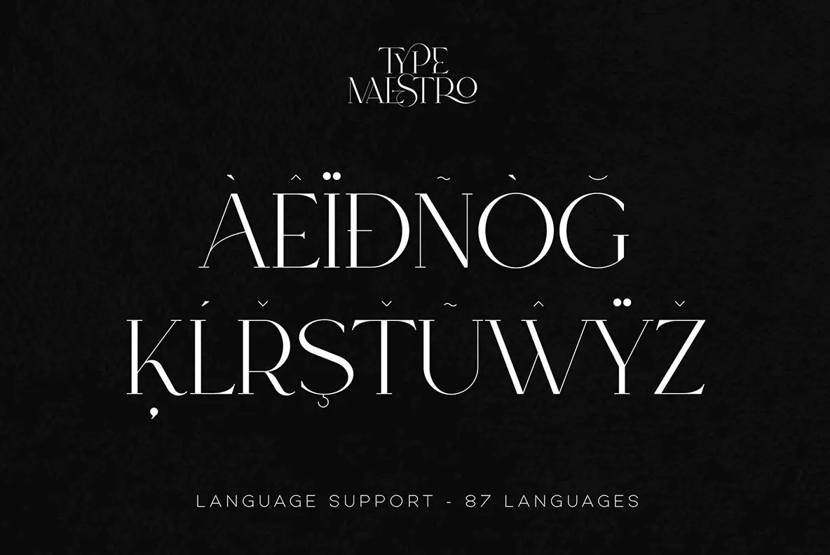 Type Maestro Font - YouWorkForThem