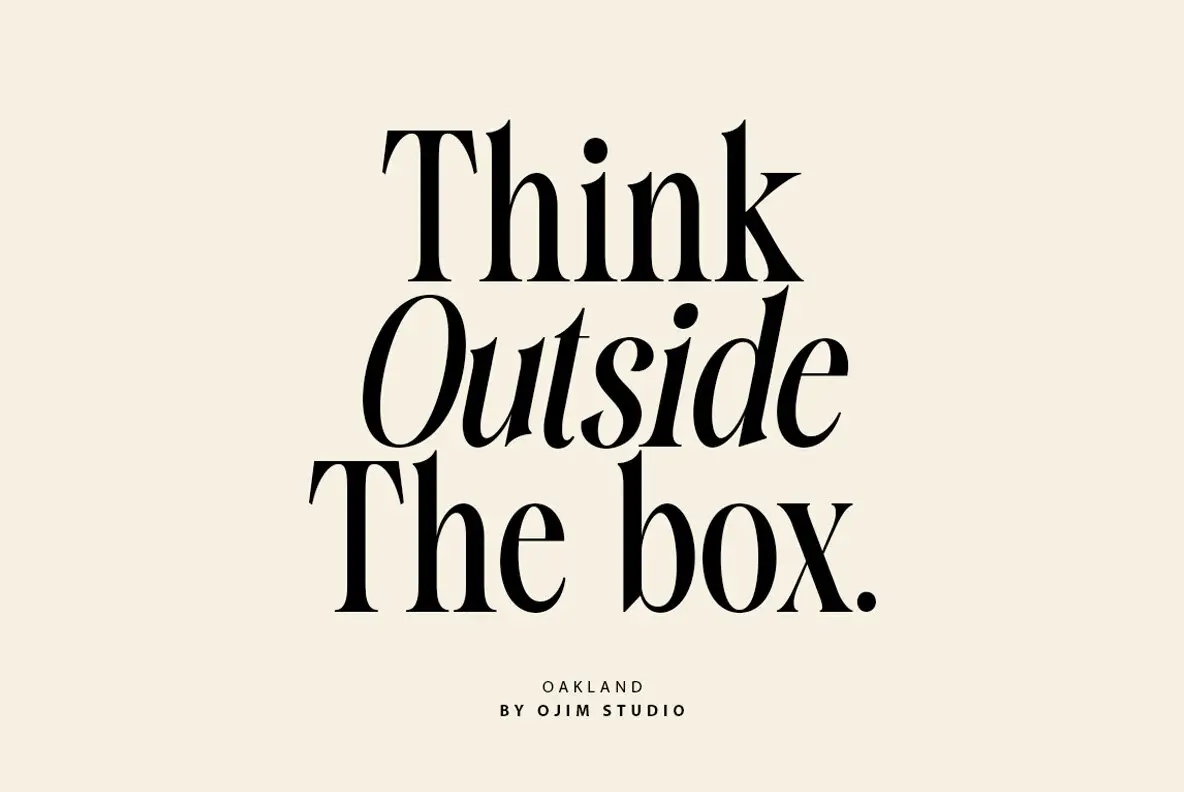 Oakland Font - YouWorkForThem