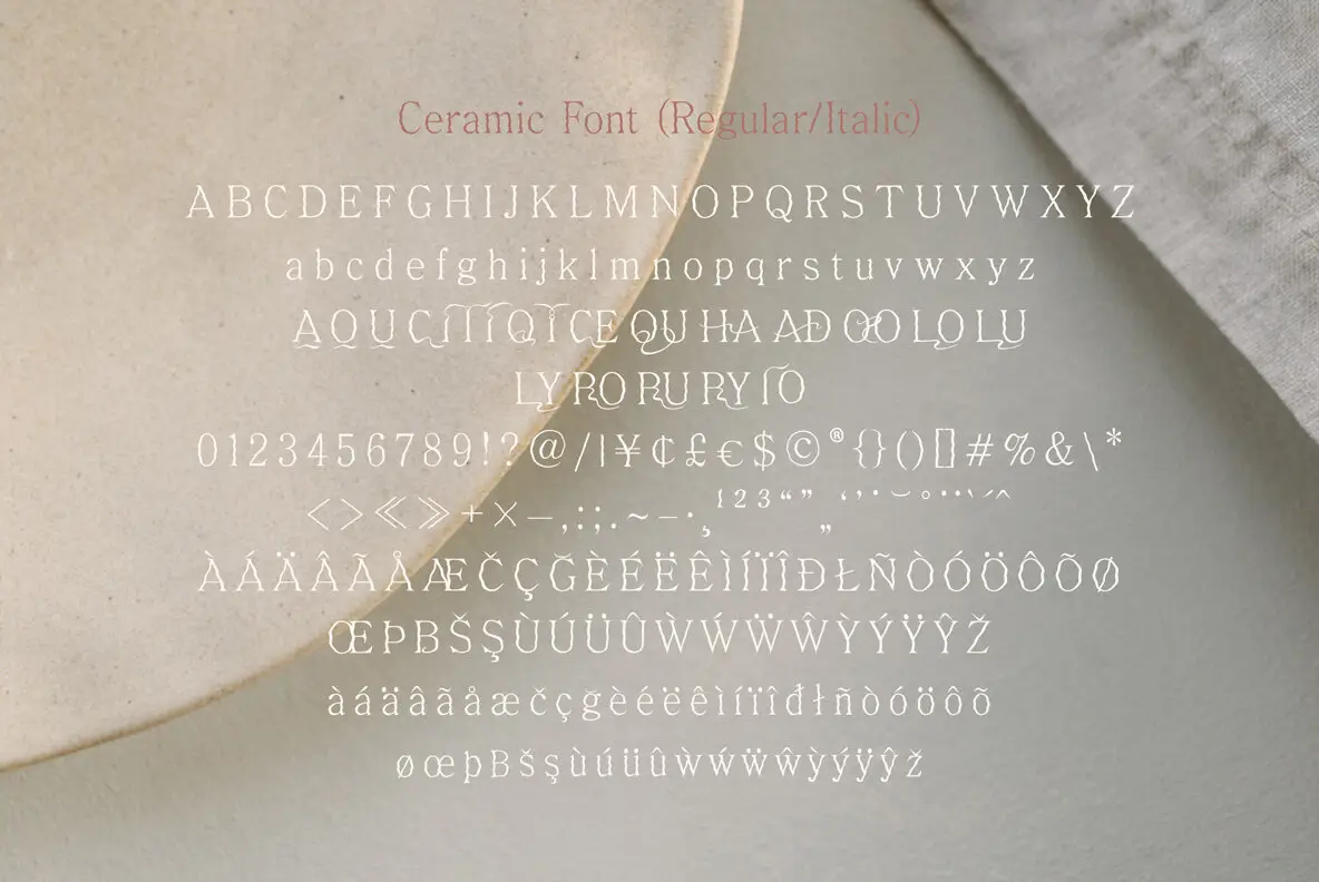 Ceramic Font - YouWorkForThem