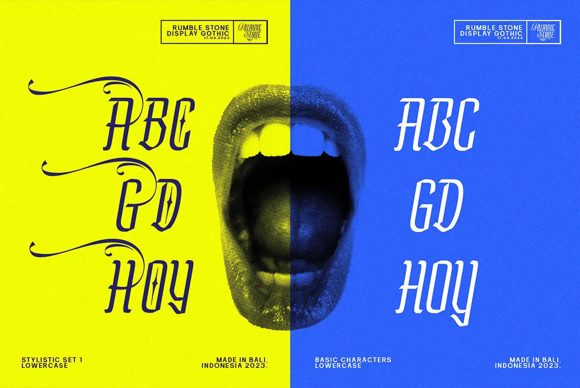 Rumble Stone Font - YouWorkForThem