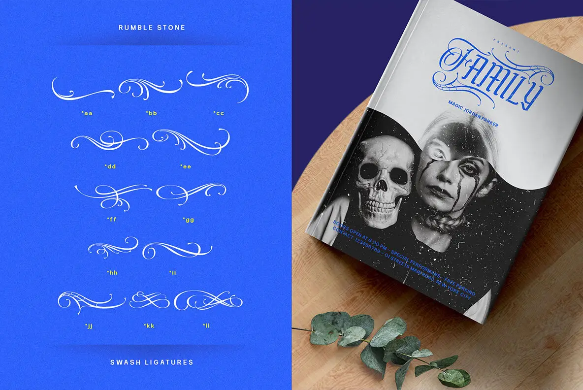 Rumble Stone Font - YouWorkForThem