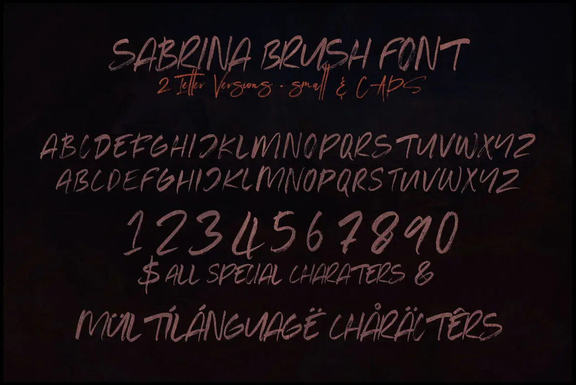 Sabrina Brush Font - FontPath