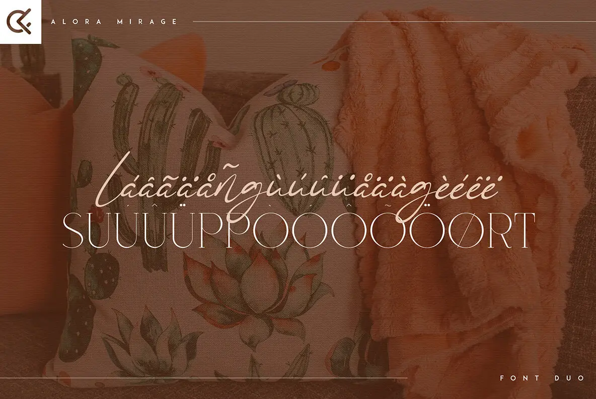Alora and Mirage Font - YouWorkForThem