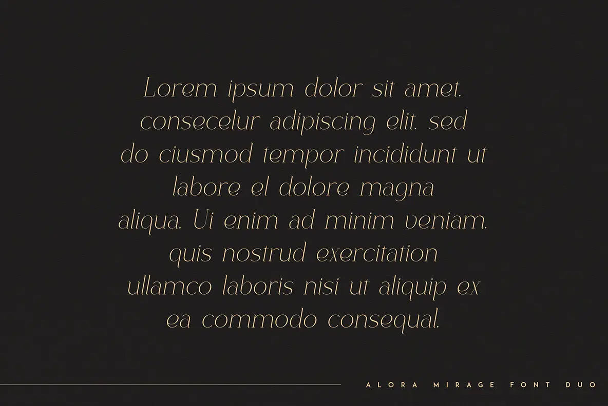 Alora and Mirage Font - YouWorkForThem