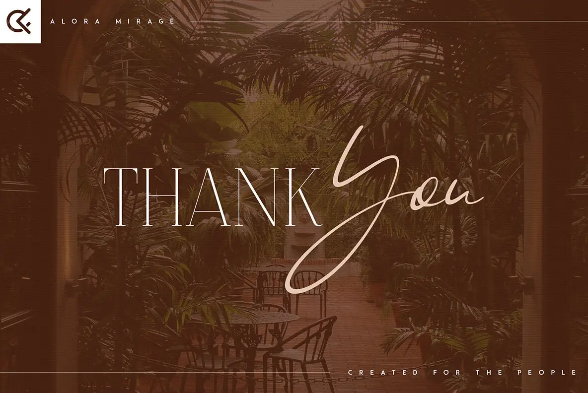 Alora and Mirage Font - YouWorkForThem