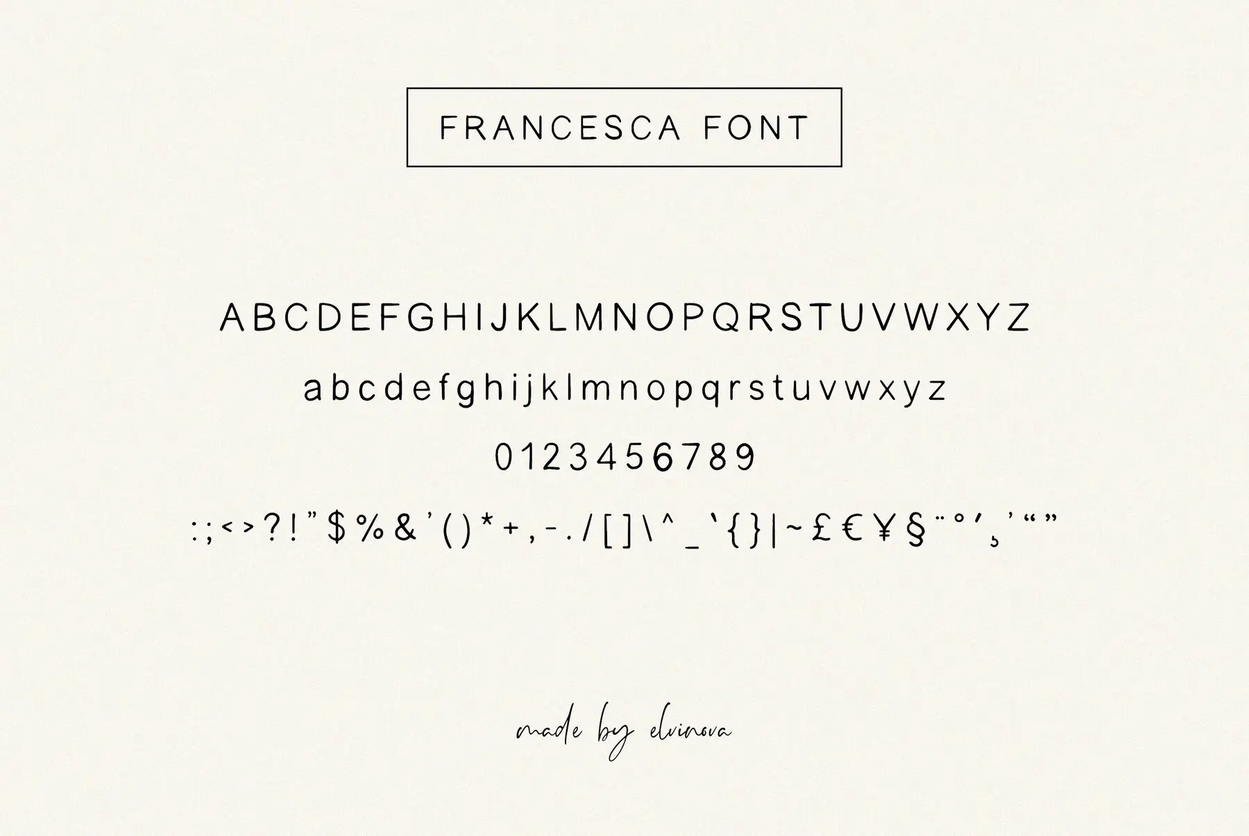 Francesca Handlettered Font - YouWorkForThem