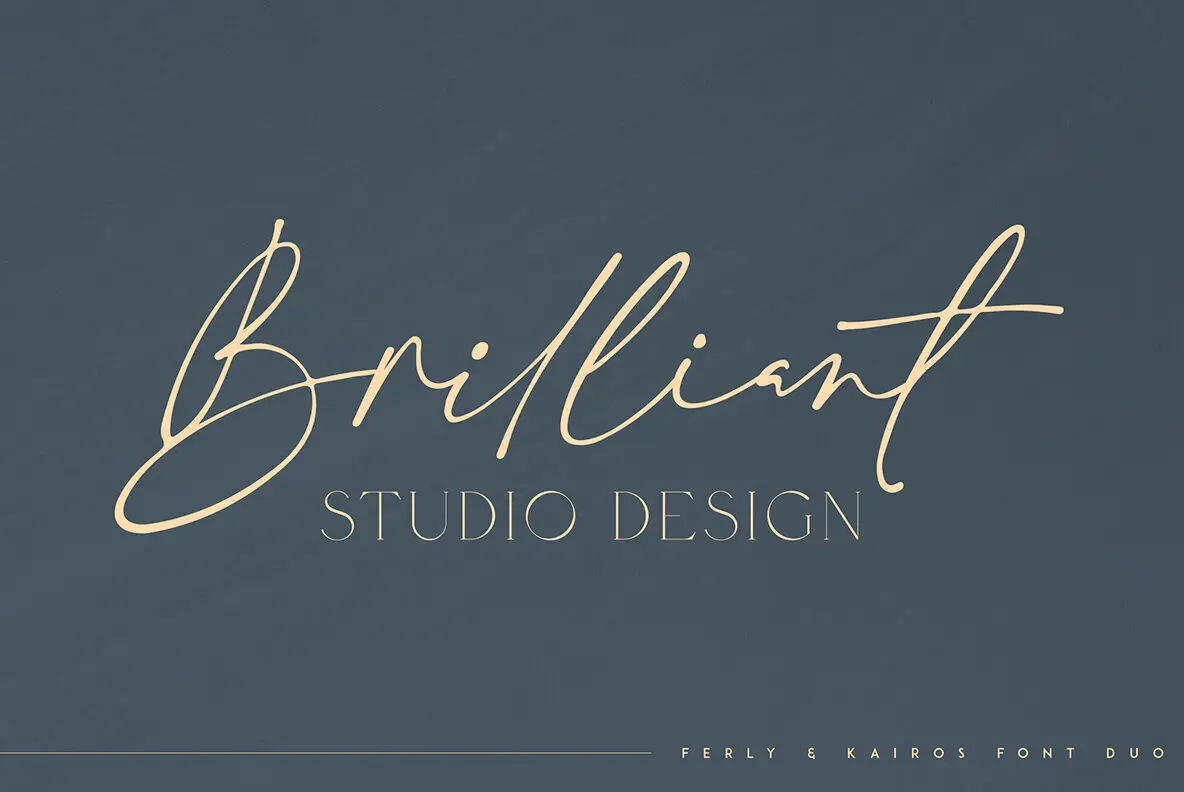 Ferly and Kairos Font - YouWorkForThem