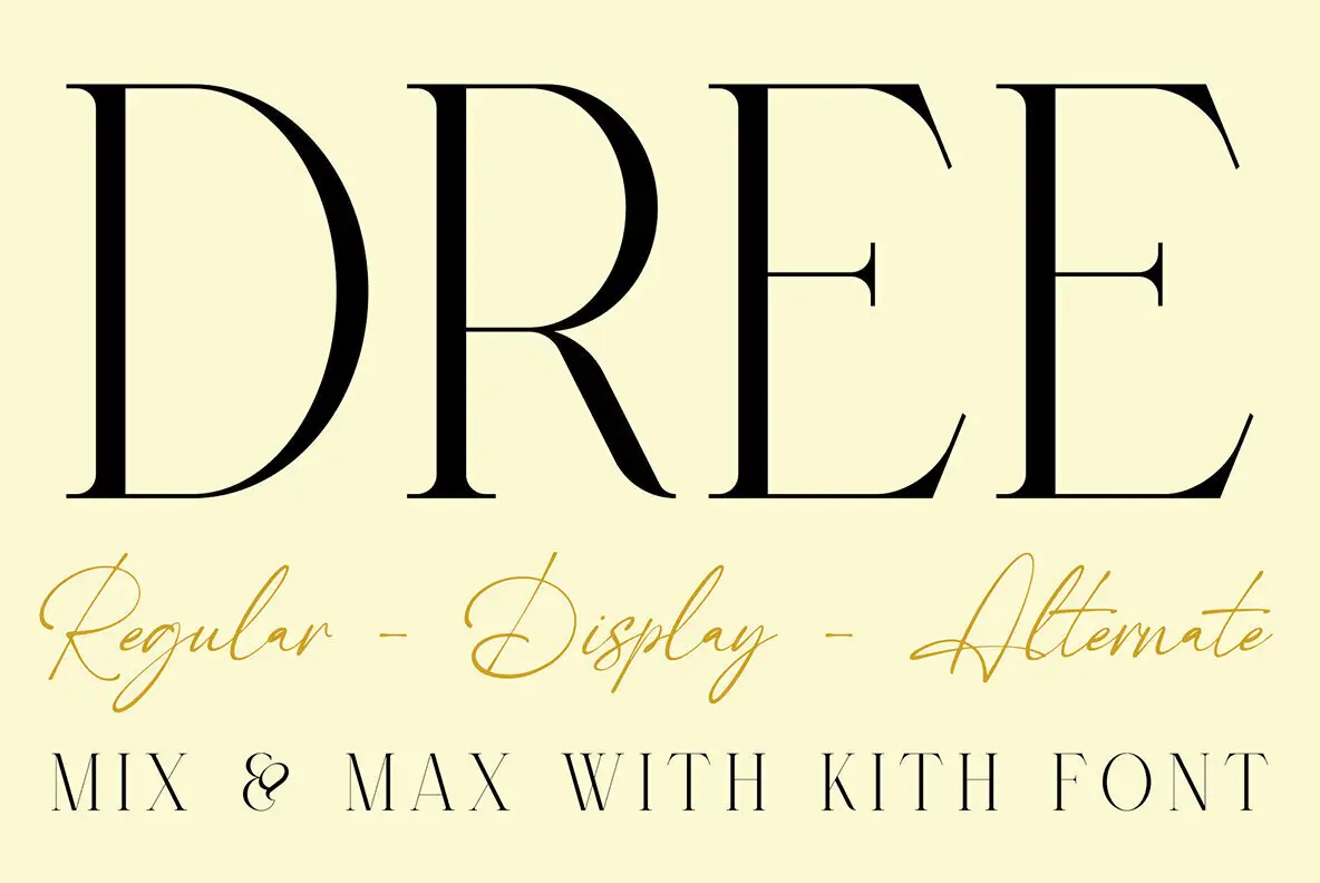 Dree and Kith Font - FontPath