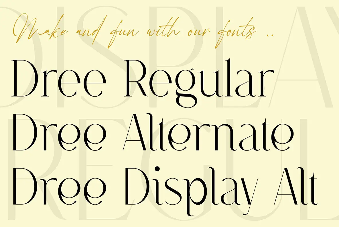 Dree and Kith Font - FontPath