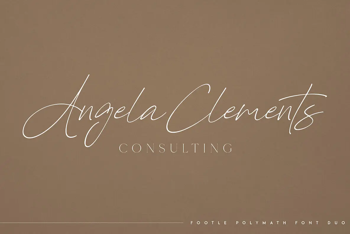 Footle and Polymath Font - YouWorkForThem