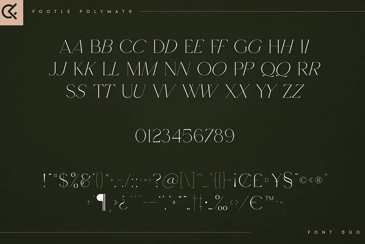 Footle and Polymath Font - FontPath