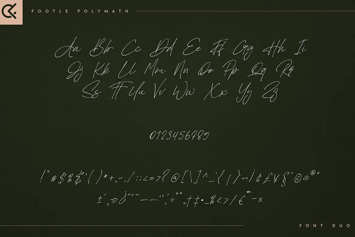 Footle and Polymath Font - FontPath