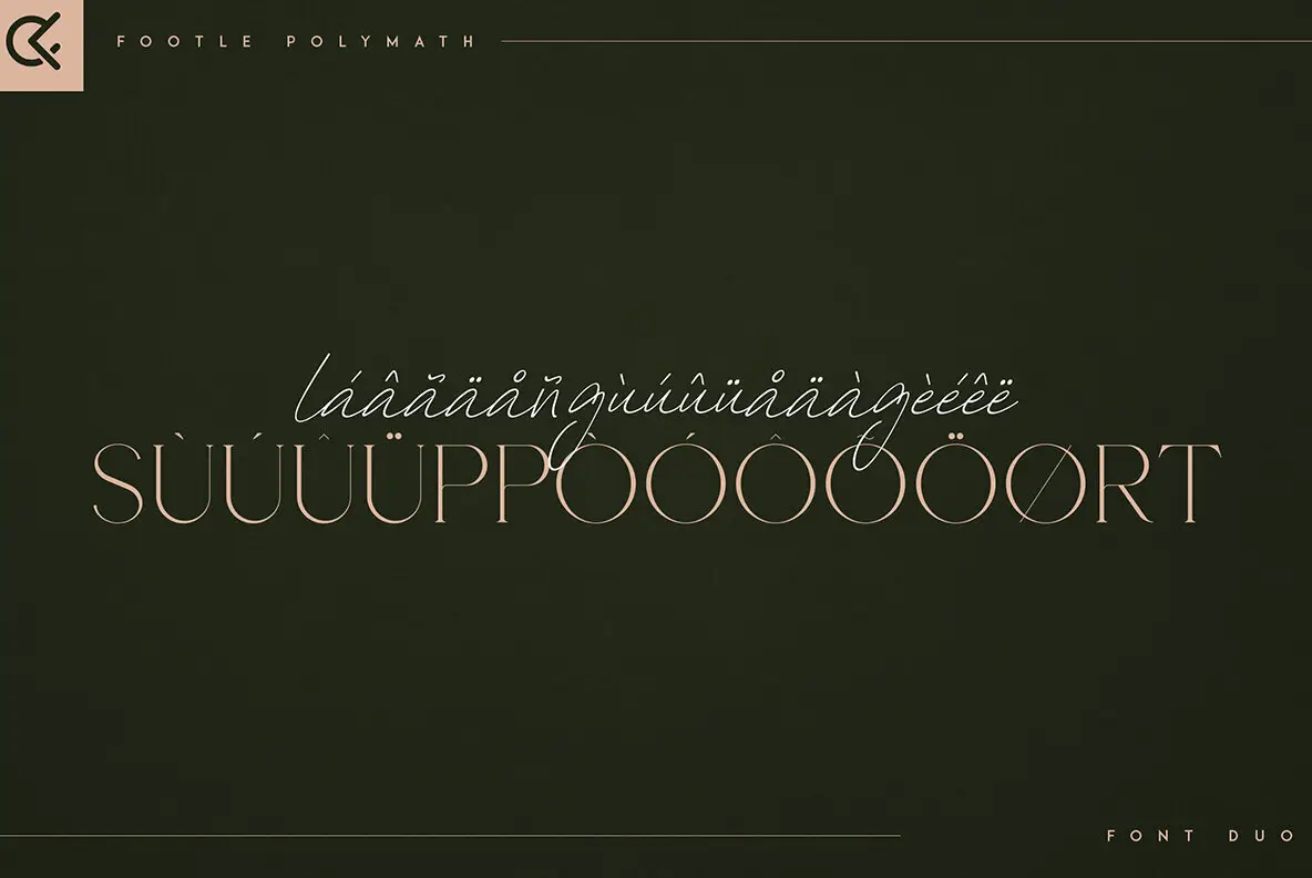 Footle and Polymath Font - YouWorkForThem