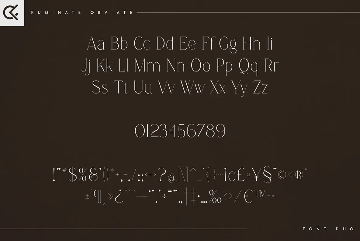 Ruminate and Obviate Font - FontPath