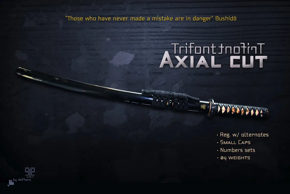 Axial Cut Font - YouWorkForThem