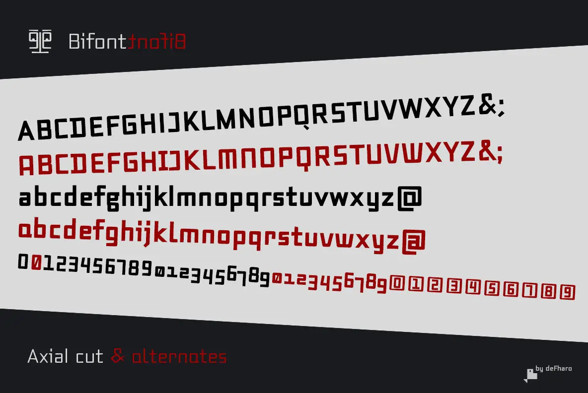 Axial Cut Font - YouWorkForThem