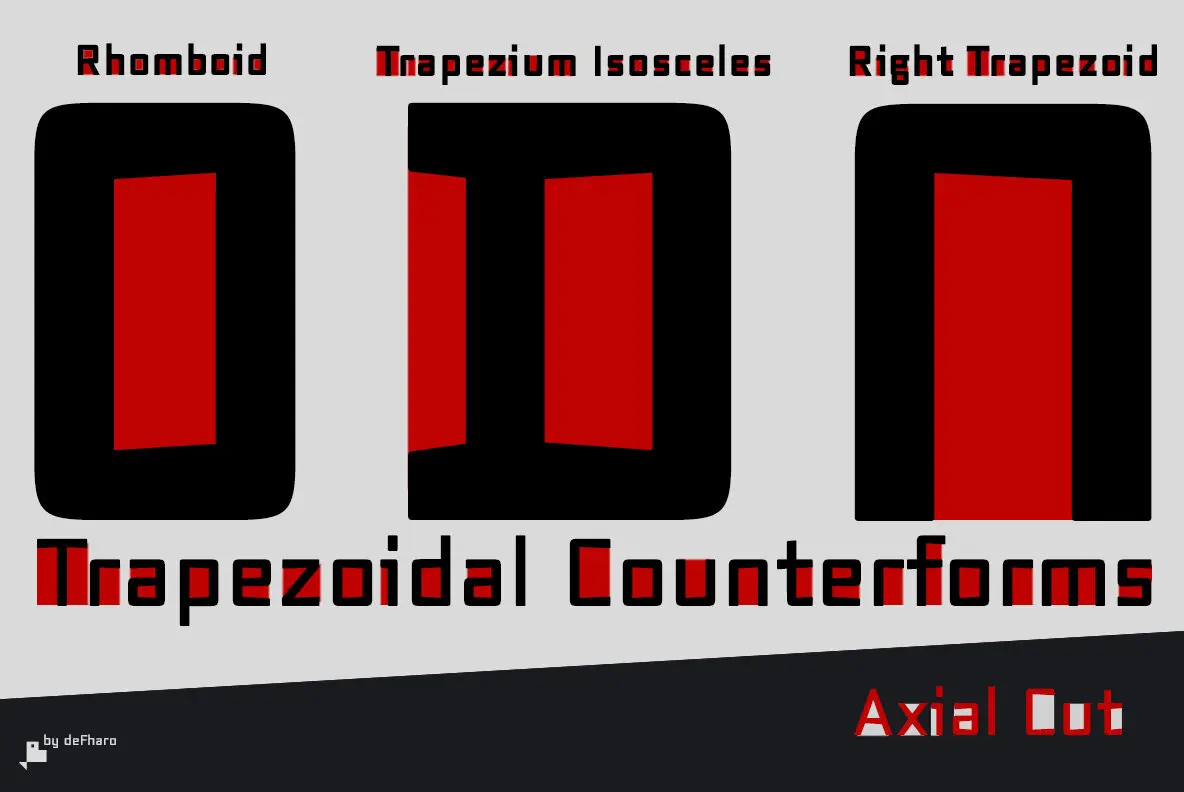 Axial Cut Font - YouWorkForThem