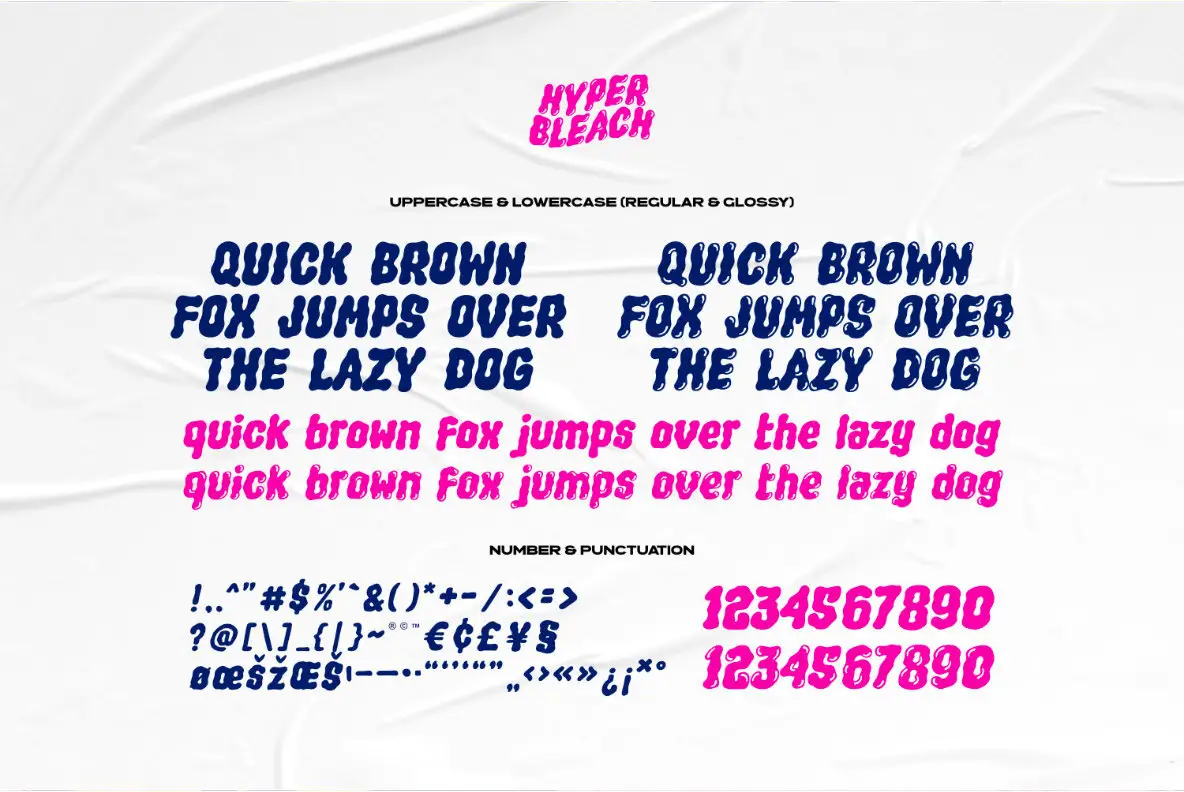 Hyper Bleach Font - YouWorkForThem