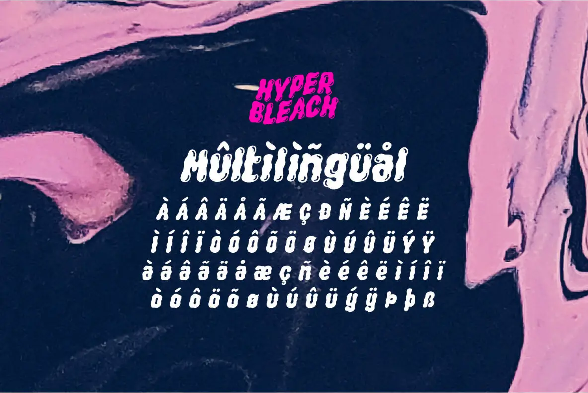 Hyper Bleach Font - YouWorkForThem