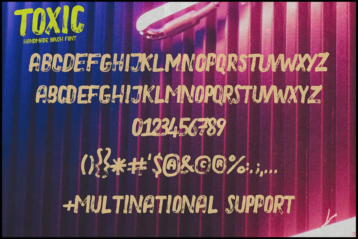 Toxic Font - YouWorkForThem