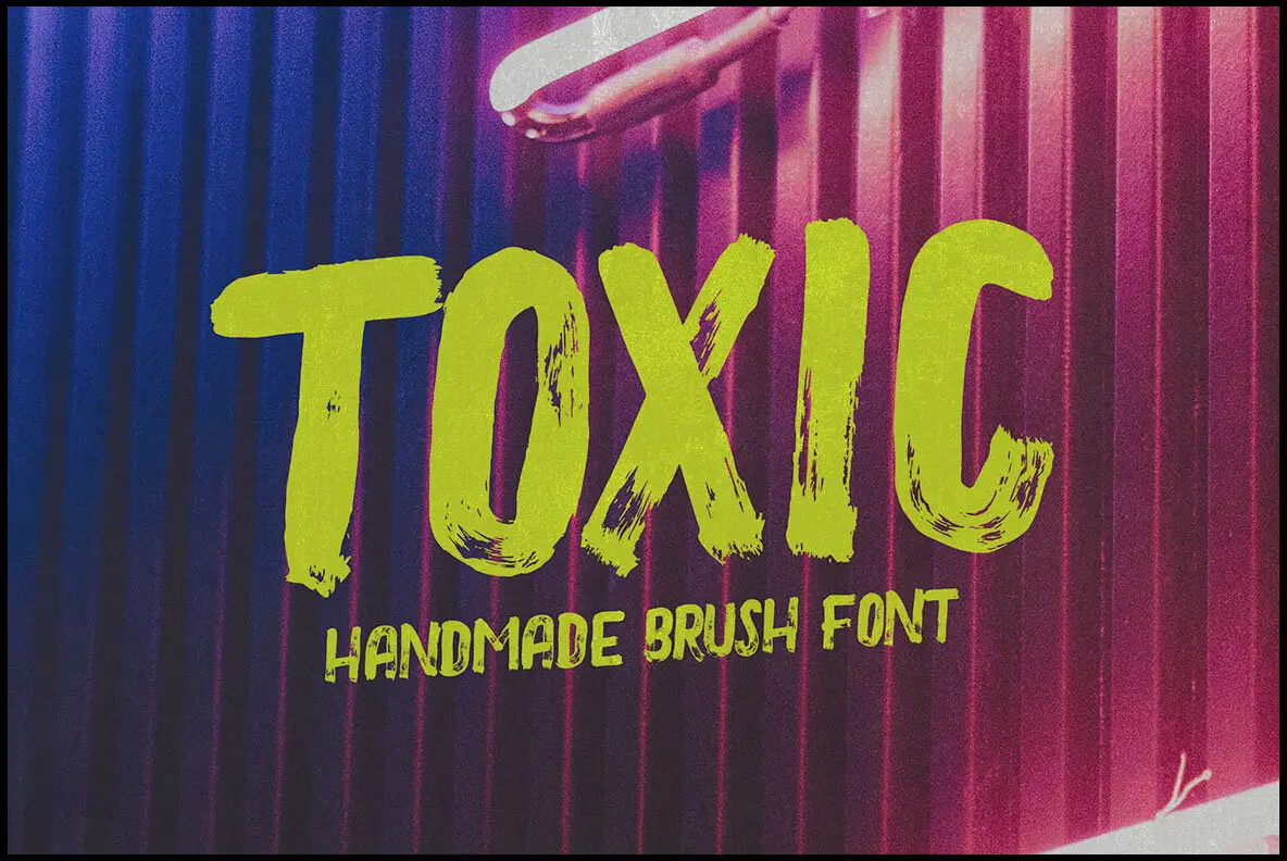 Toxic Font - YouWorkForThem