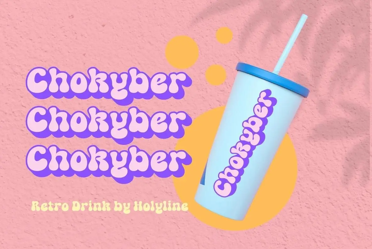 Retro Drink Font - YouWorkForThem