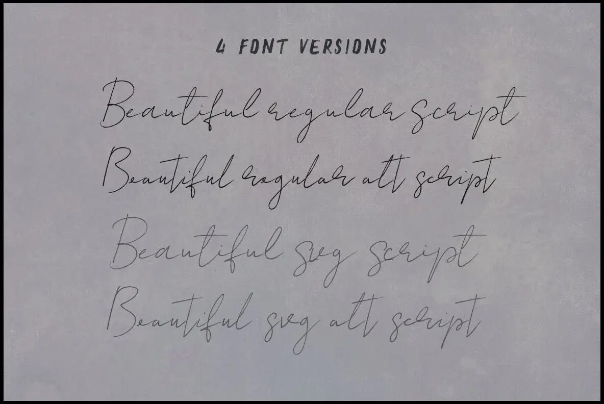 Beautiful SVG Font - FontPath