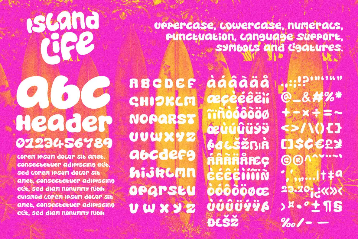 Island Life Font - YouWorkForThem