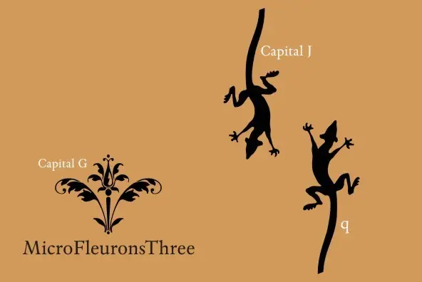 Micro Fleurons Three Font - FontPath