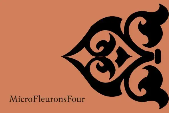 Micro Fleurons Four Font - YouWorkForThem