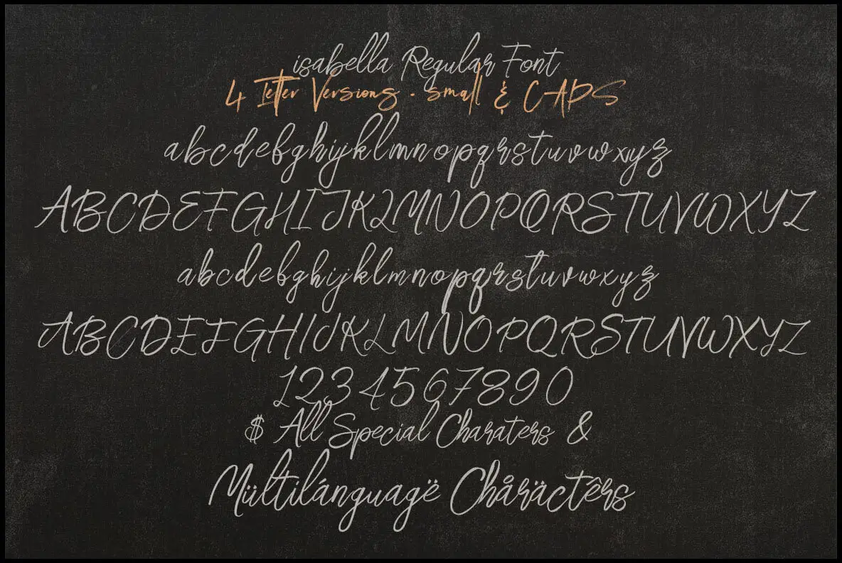 Isabella SVG Font - YouWorkForThem