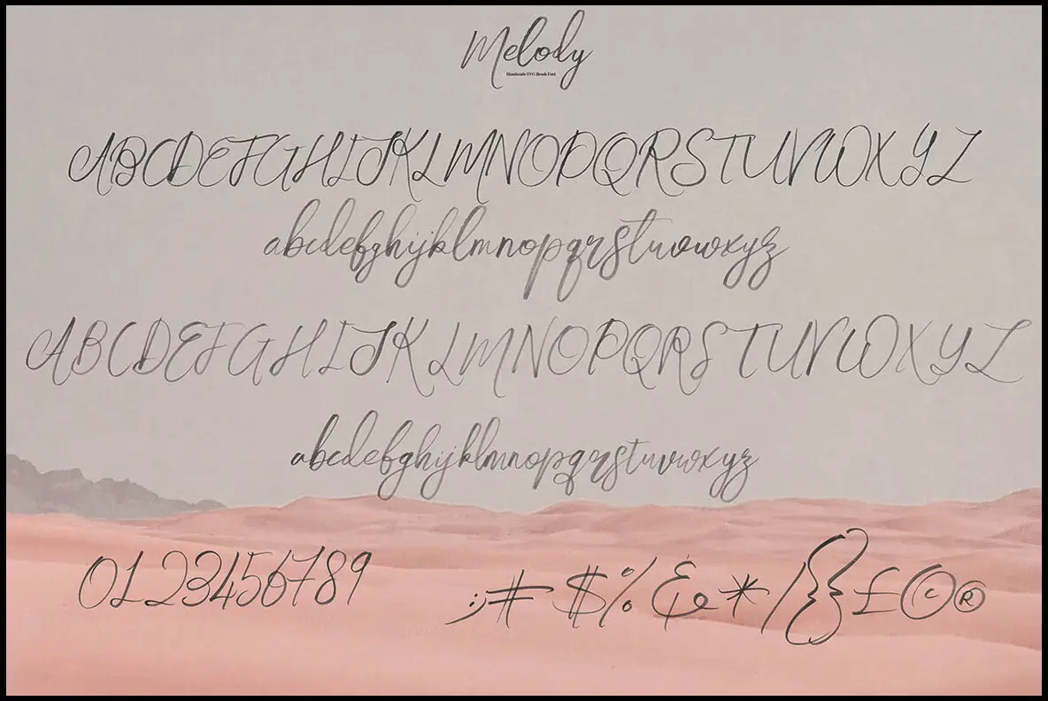 Melody SVG Font - YouWorkForThem