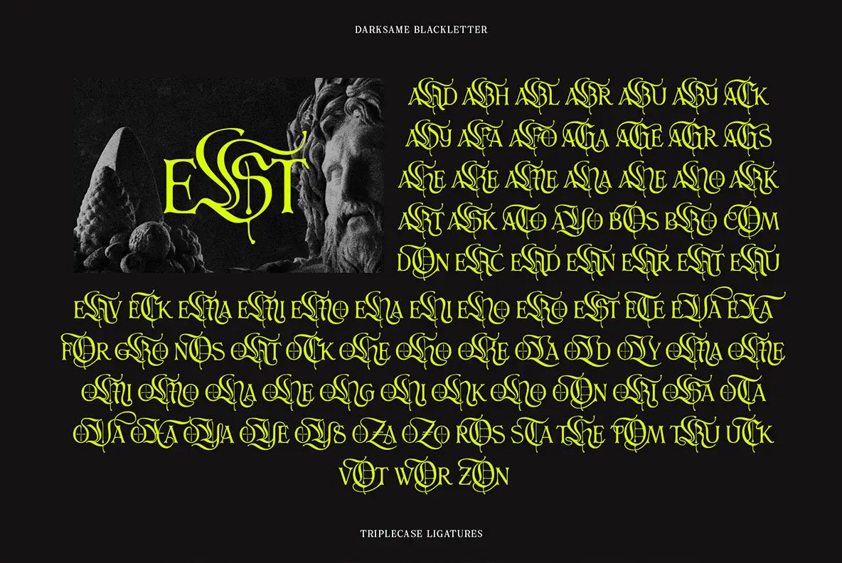 Dark Same Font - FontPath