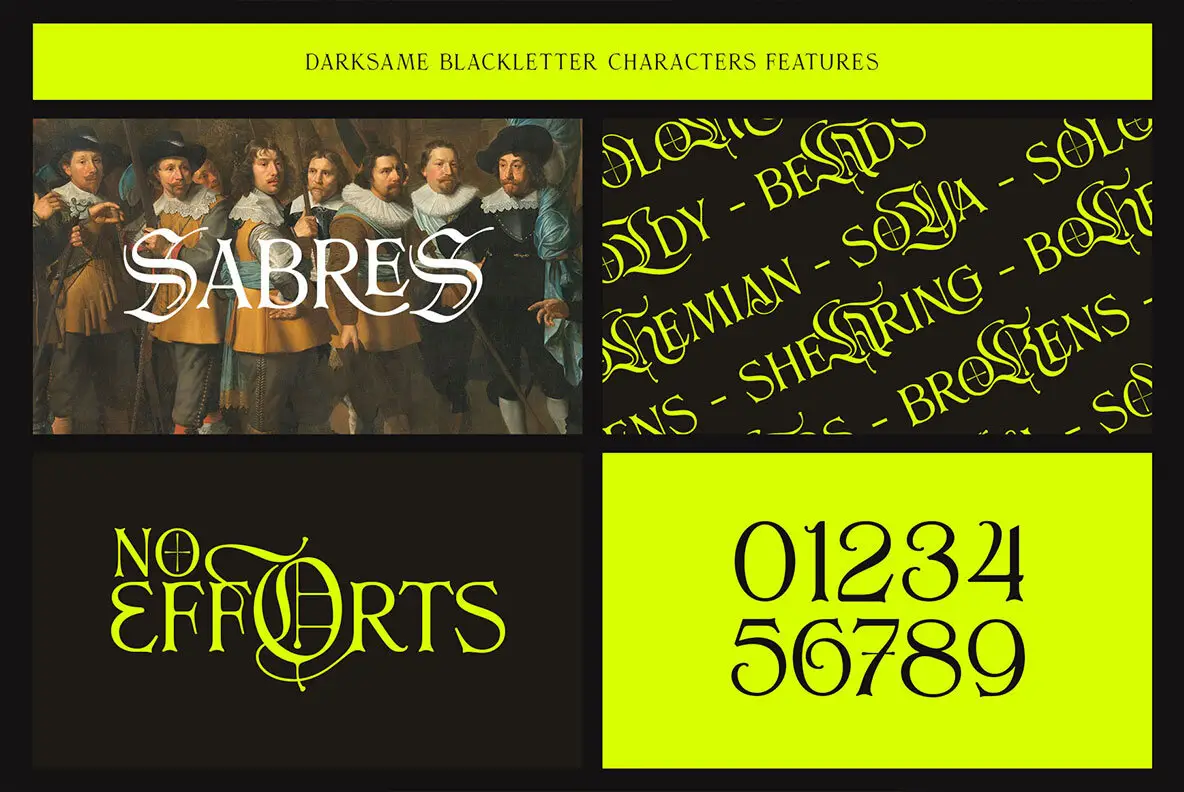 Dark Same Font - FontPath