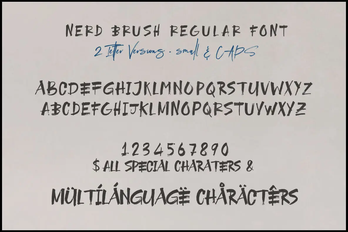NERD Brush SVG Font - YouWorkForThem