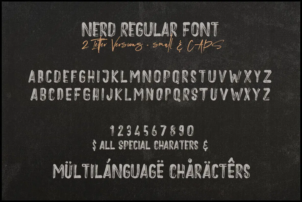 Nerd SVG Brush Font - YouWorkForThem