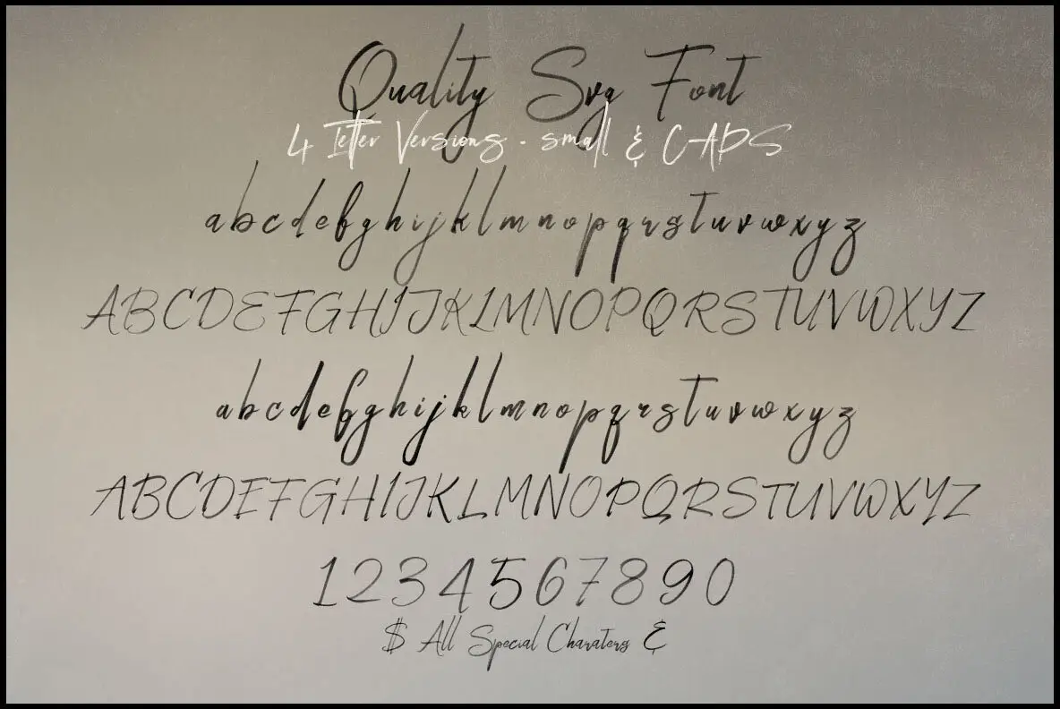 Quality SVG Font - YouWorkForThem