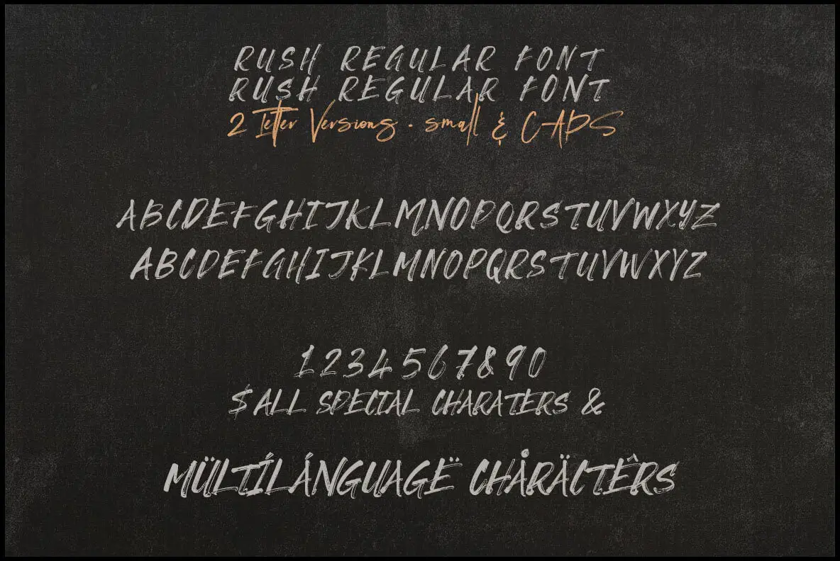 Rush Brush Font - YouWorkForThem