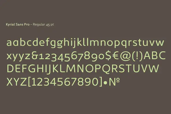 Kyrial Sans Pro Font - FontPath