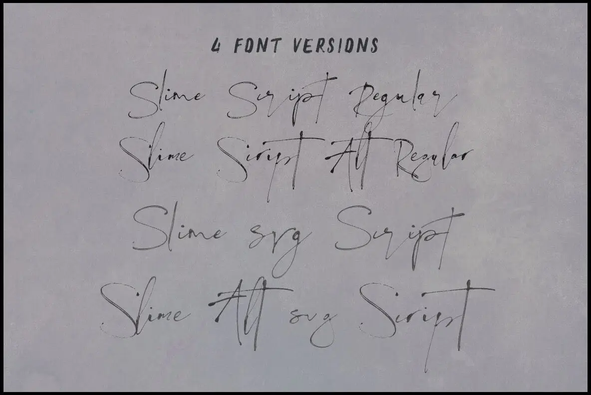 Slime Script Font - YouWorkForThem