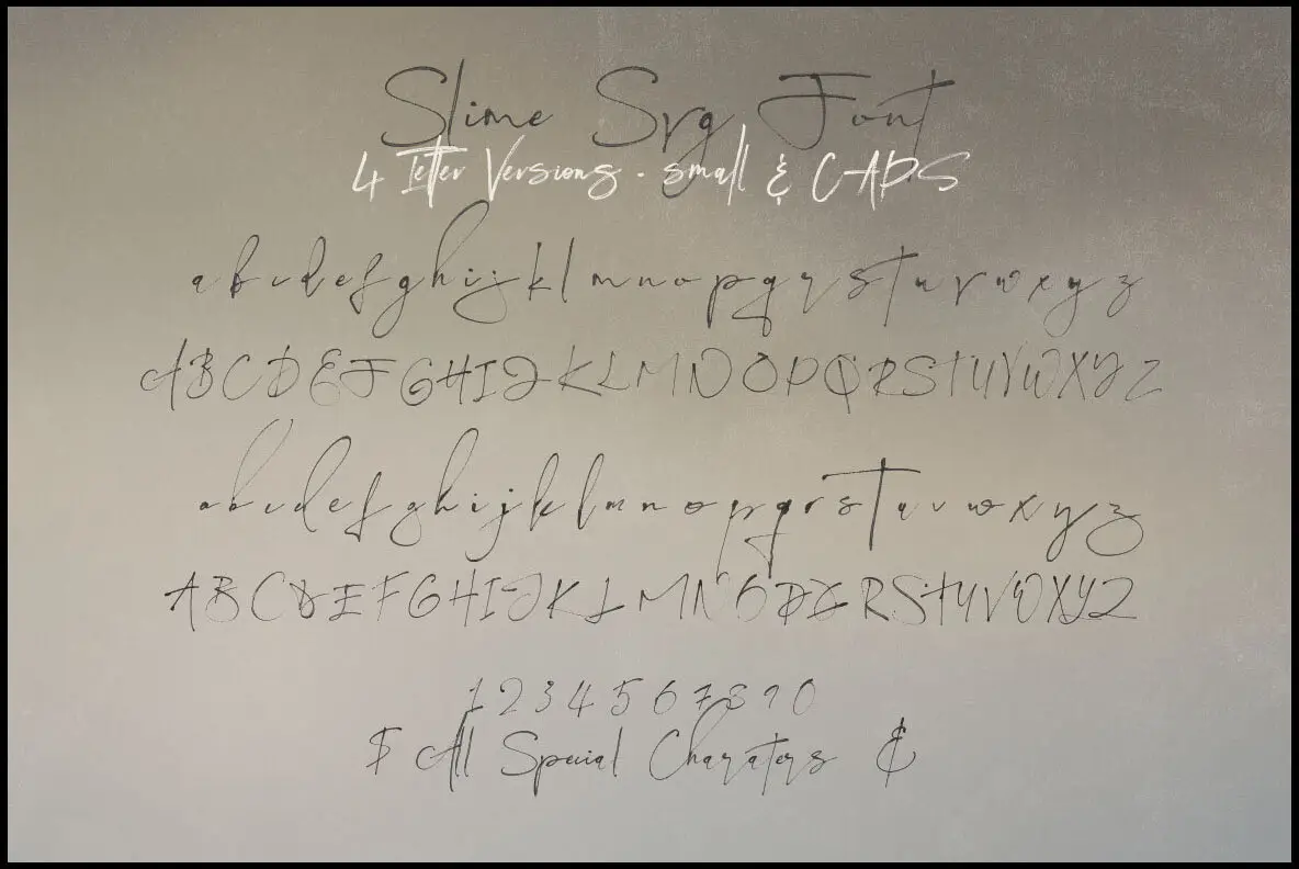 Slime Script Font - YouWorkForThem