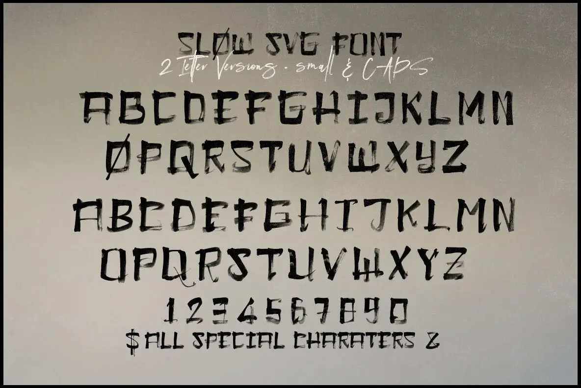 Slow Brush Font - YouWorkForThem