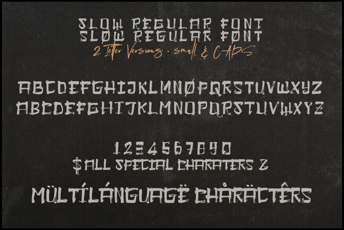 Slow Brush Font - YouWorkForThem