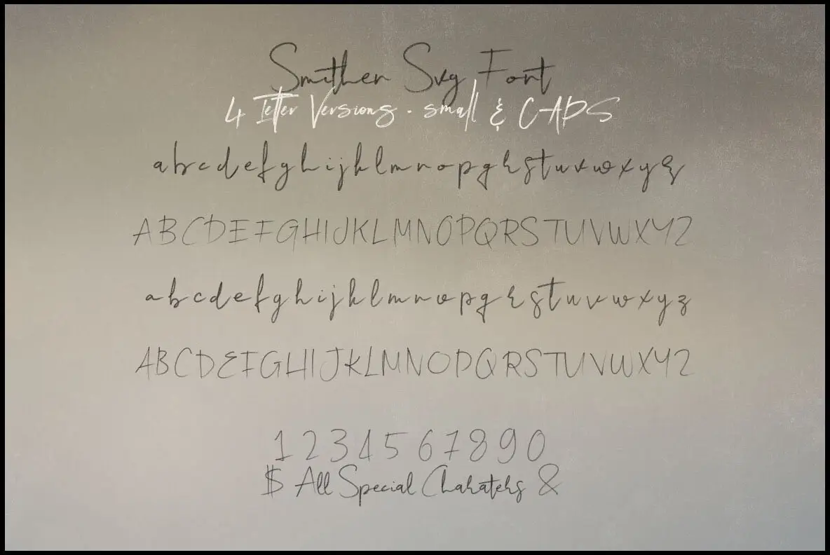 Smithen Script Font - YouWorkForThem